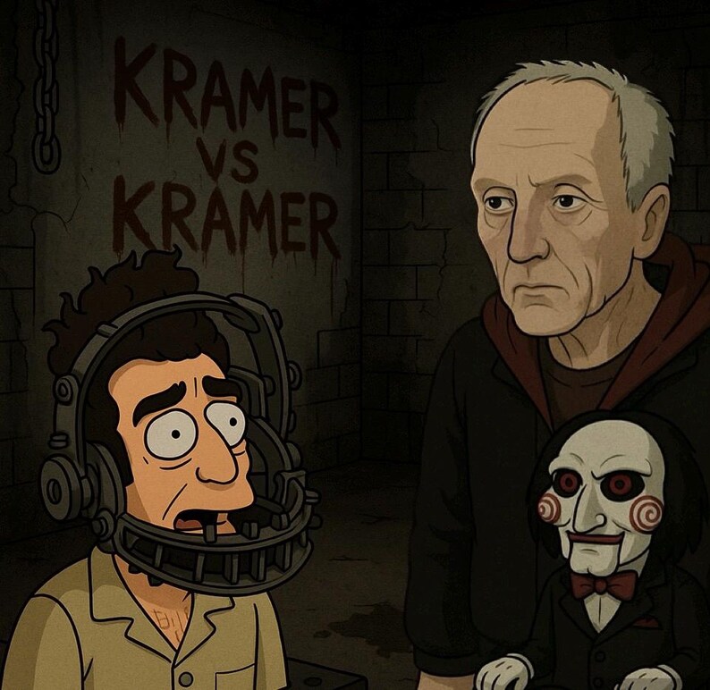 Kramer Vs Kramer Saw Parody Art Print - Etsy