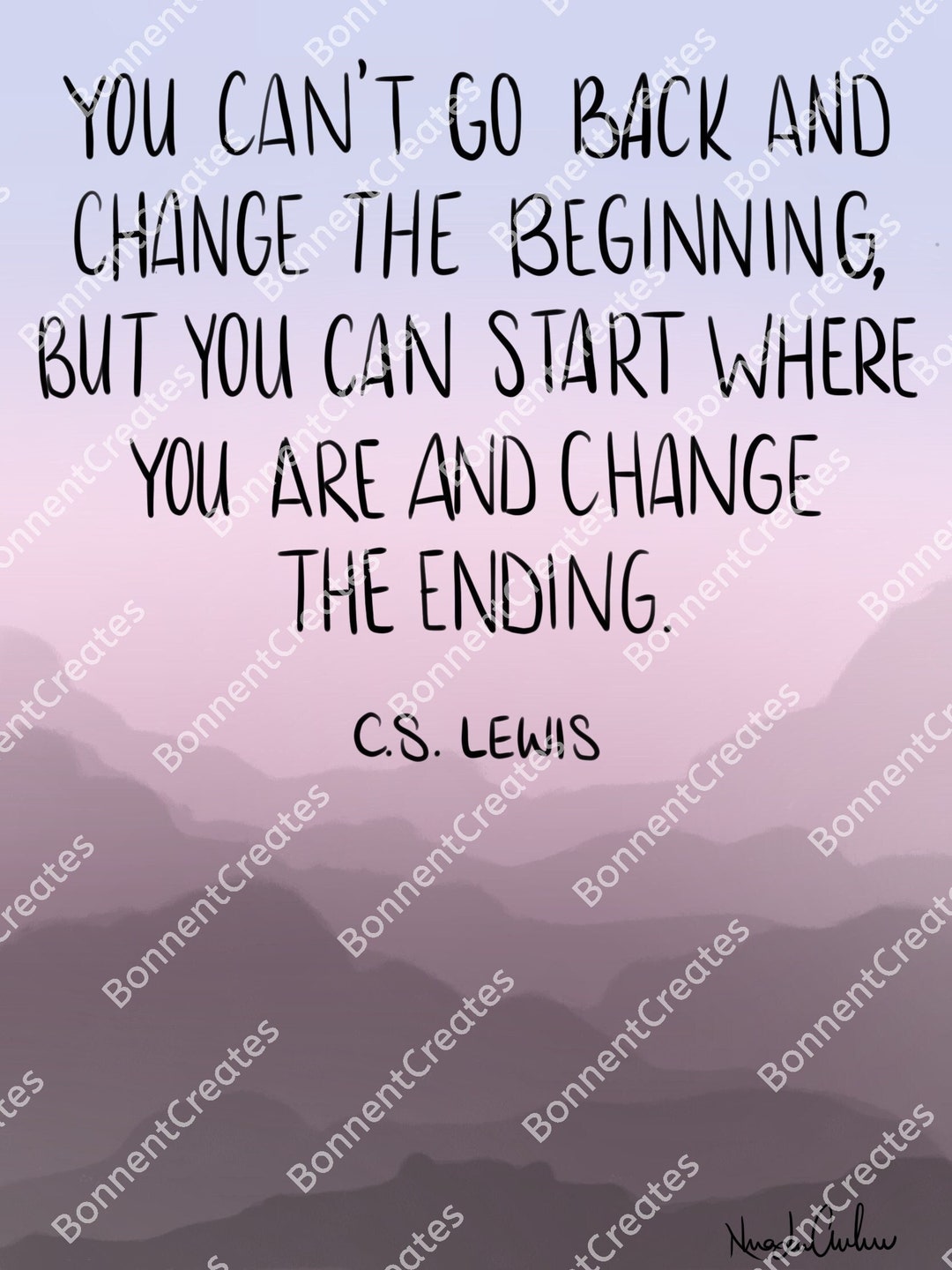 C.S. Lewis Quote Poster - Etsy