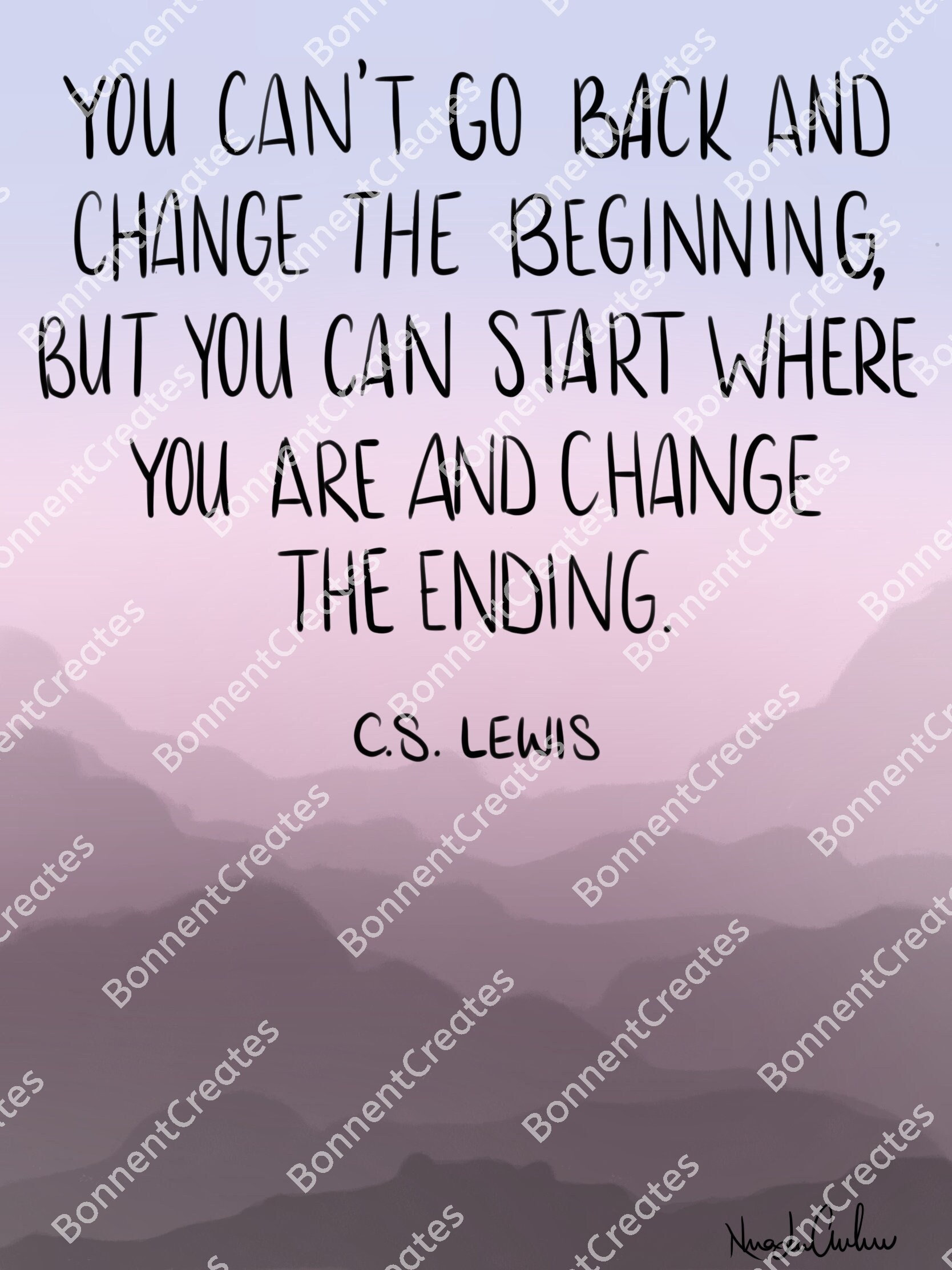 C.S. Lewis Quote Poster - Etsy