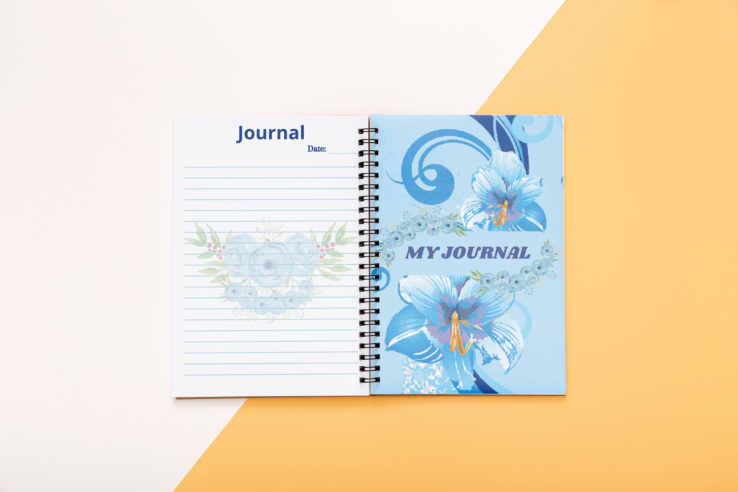 Printable Floral Journal for Personal Use, My Personalized Journal Note ...