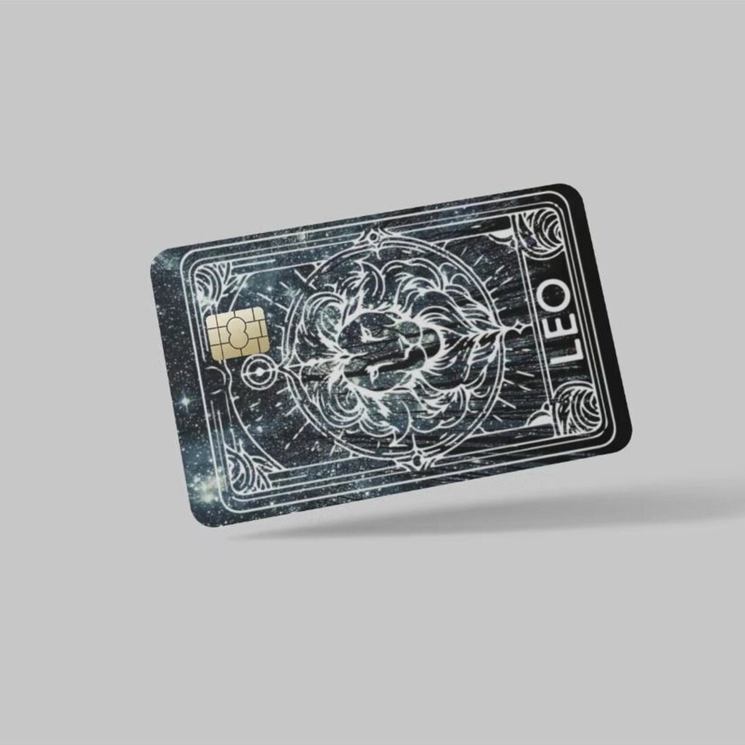 Holographic Zodiac Credit Card Decal - Etsy
