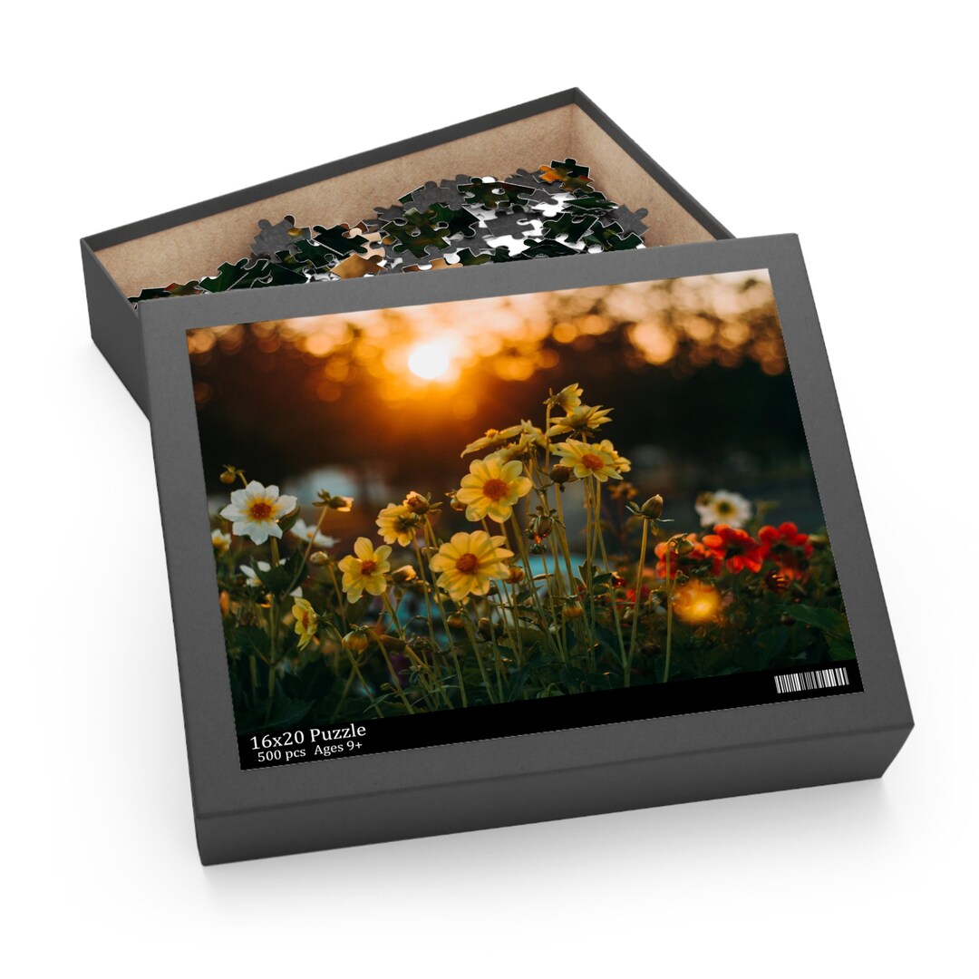 Beautiful Sunrise Wildflower Puzzle 120, 252, 500-piece Sunset Puzzle ...
