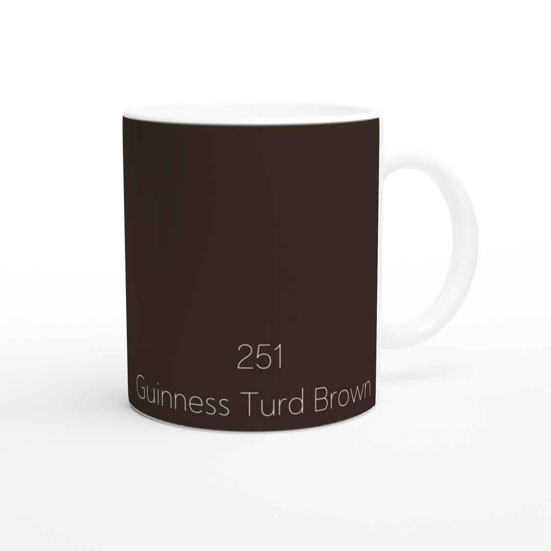 Guinness Brown Joke Colour Chart 11oz Ceramic Mug Funny, Gift, for Him ...