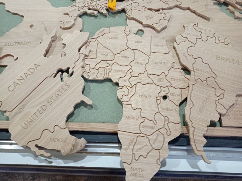 CNC Router World Map - Etsy