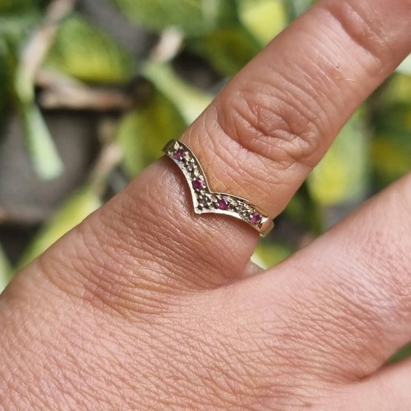 Wishbone Ring - Etsy UK