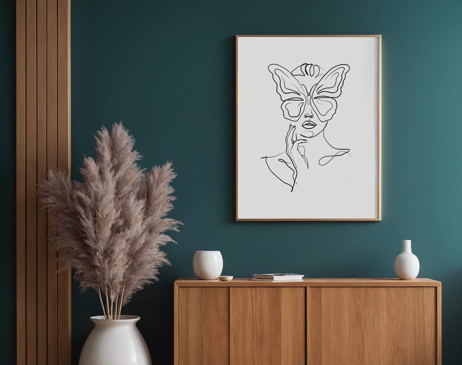 Minimalist One Line Art | Mental Health Butterfly Prints | Empowered ...