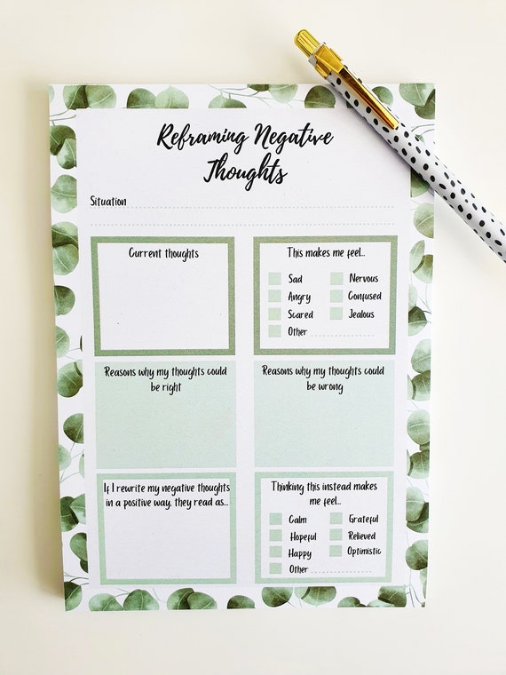 A5 Self Care Notepad Help With Anxiety and Depression Relief Stress ...