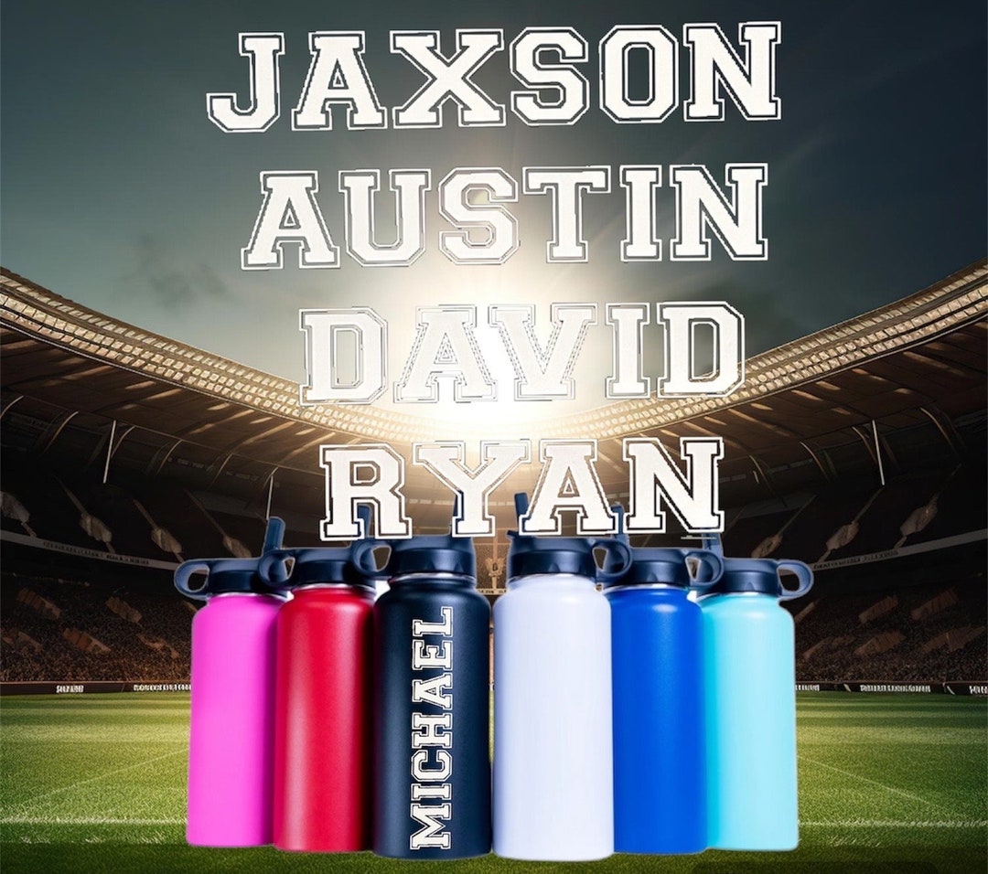 Personalized Name Only Vinyl Transfer Decal for 32oz Bottles - Etsy