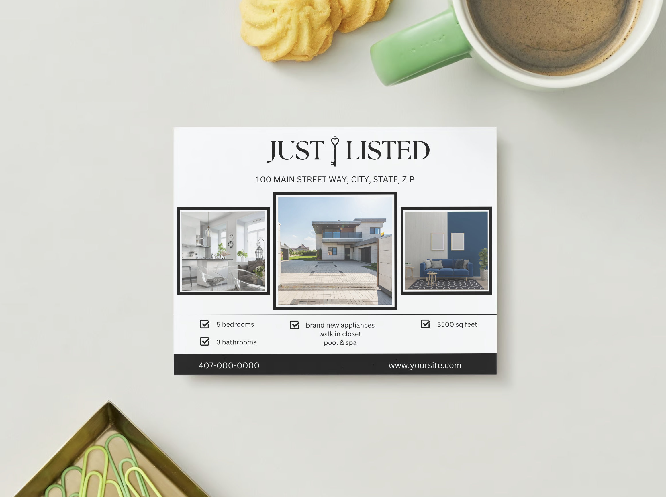 Real Estate Postcard, Just Listed Postcard, New Listing Postcard ...