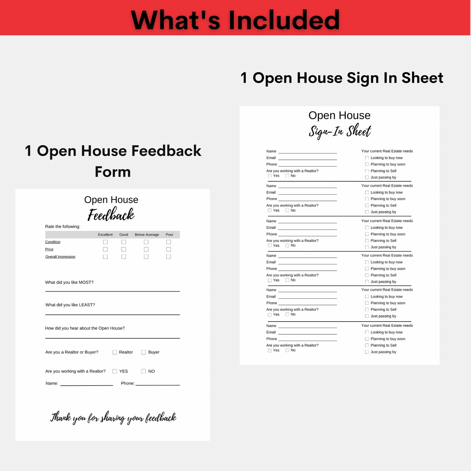 Modern Real Estate Open House Flyers Bundle, Editable Canva Template ...