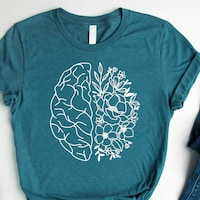 Brain Anatomy Shirt, Funny Nurse Shirts, Psychologist Shirt, Mental ...