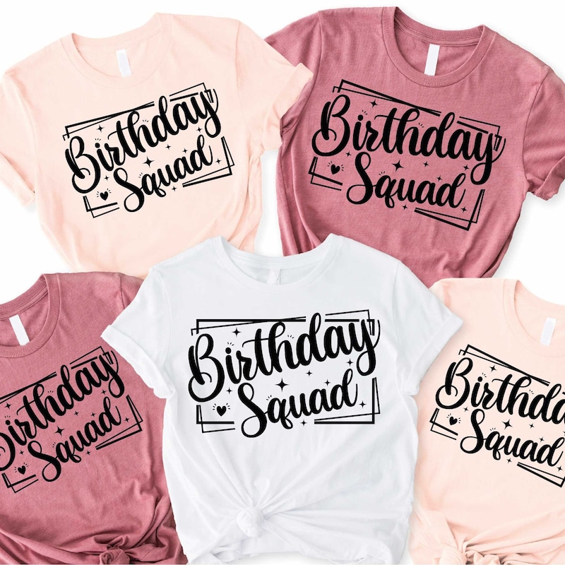 Birthday Squad Shirt - Etsy