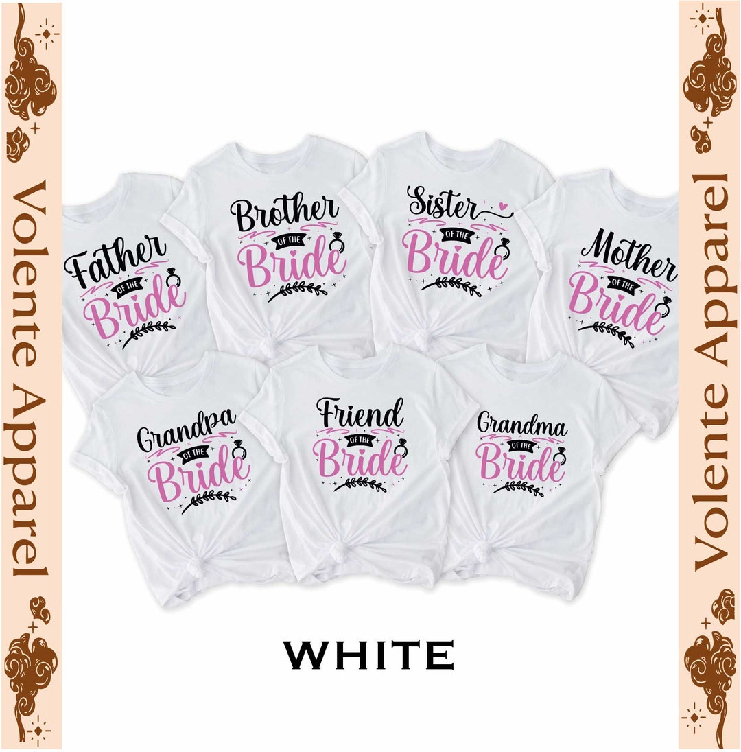Family of the Bride Shirt, Family Shirts, Mother of the Bride Shirt ...