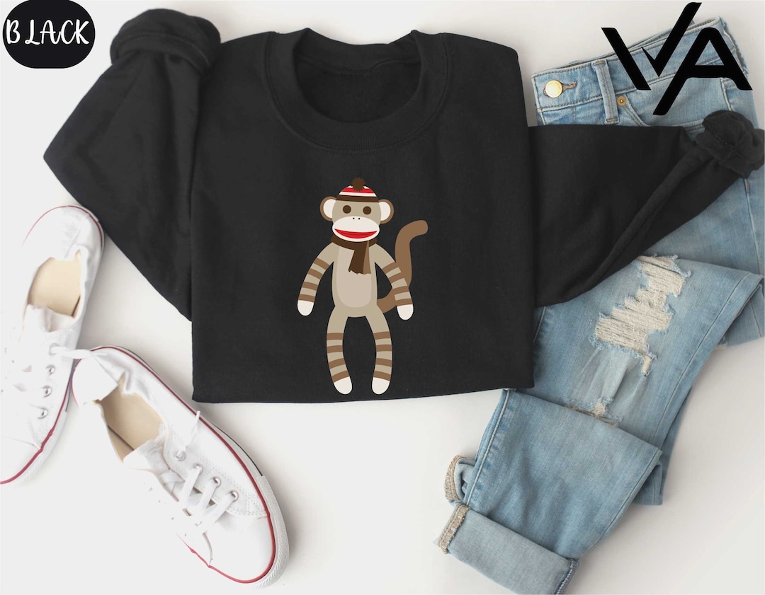 Monkey Sweatshirt, Xmas Family Sweatshirt, Monkey Lover Shirt, Animal ...