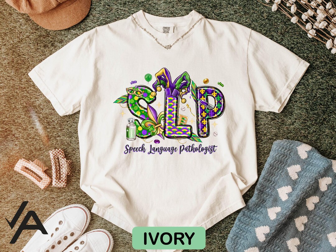 SLP Mardi Gras Shirt, Speech Language Pathology Sweatshirt, Social Life ...