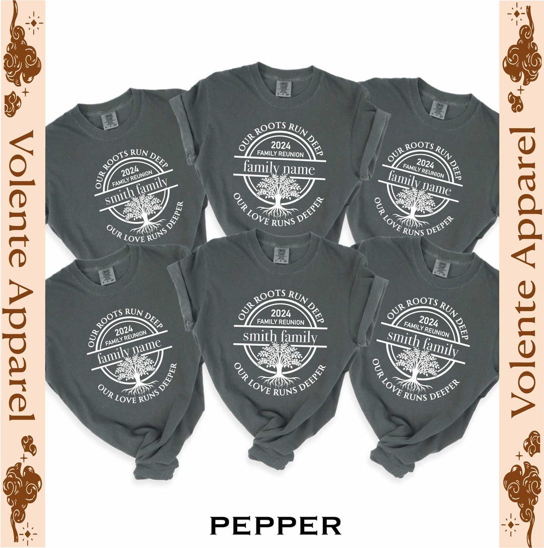 Our Roots Run Deep Family Name Shirt, Custom Family Reunion Shirts ...