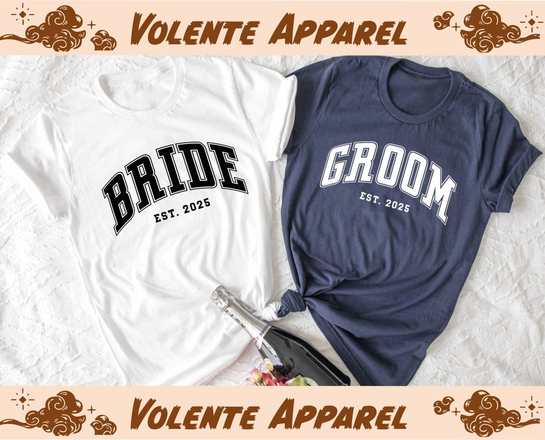 Bride and Groom Shirt, Bride Groom Matching Shirt, Wedding Shirt, Bride ...