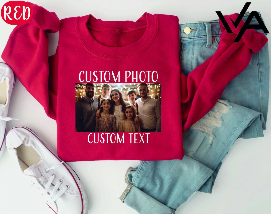Custom Photo Sweatshirt, Unique Gifts, Personalized Photo Hoodie ...