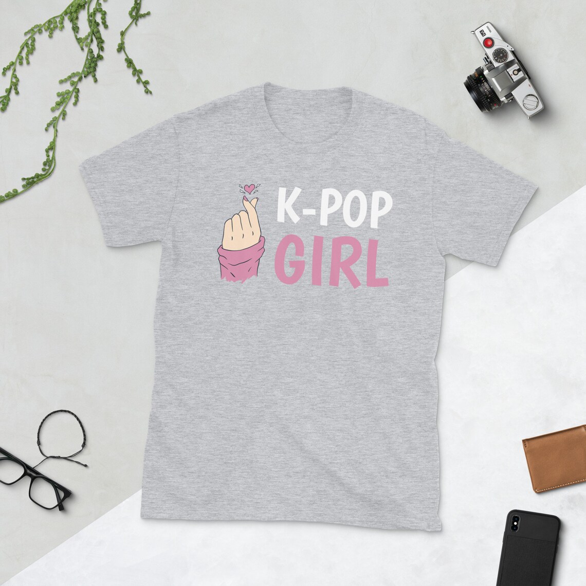 K-pop Girl Saranghae Icon Korean Heart Love Merch T Shirt - Etsy