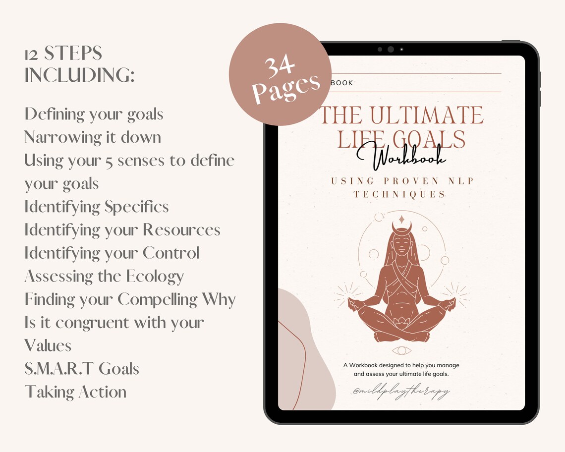 The Ultimate Life GOALS Workbook 12 Steps Using NLP Techniques - Etsy