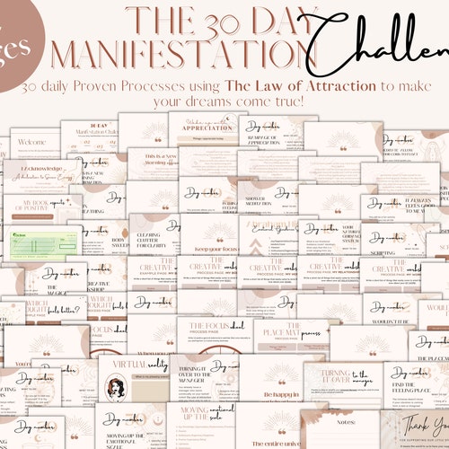 The 30 Day Manifestation Challenge 30 Unique Processes From - Etsy