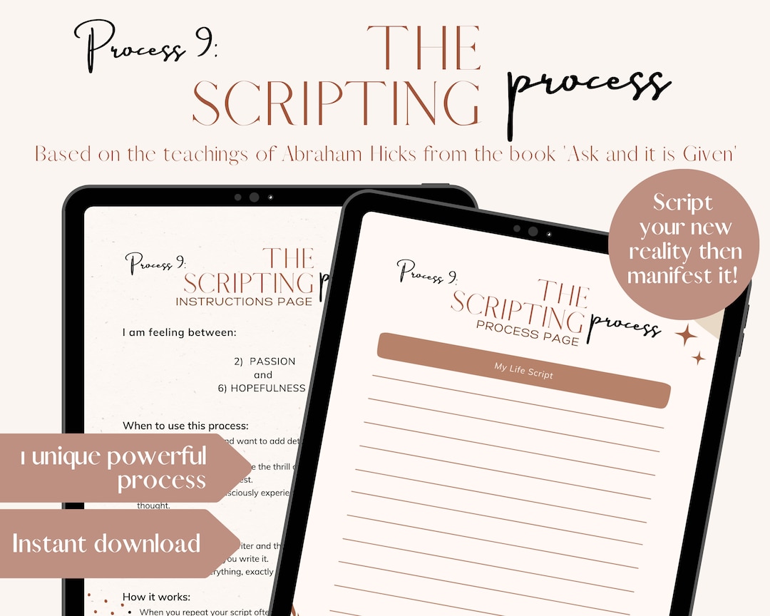 Abraham Hicks the Scripting Process Unique Process From the Teachings ...