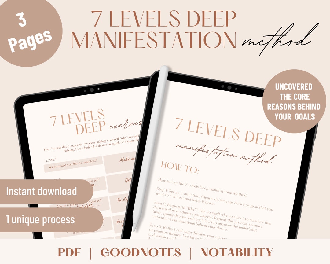 7 Levels Deep Manifestation Process 1 Unique Process Instant PDF ...