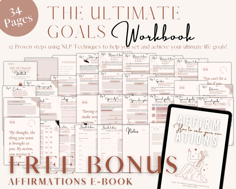 The Ultimate Life GOALS Workbook 12 Steps Using NLP Techniques Free E ...
