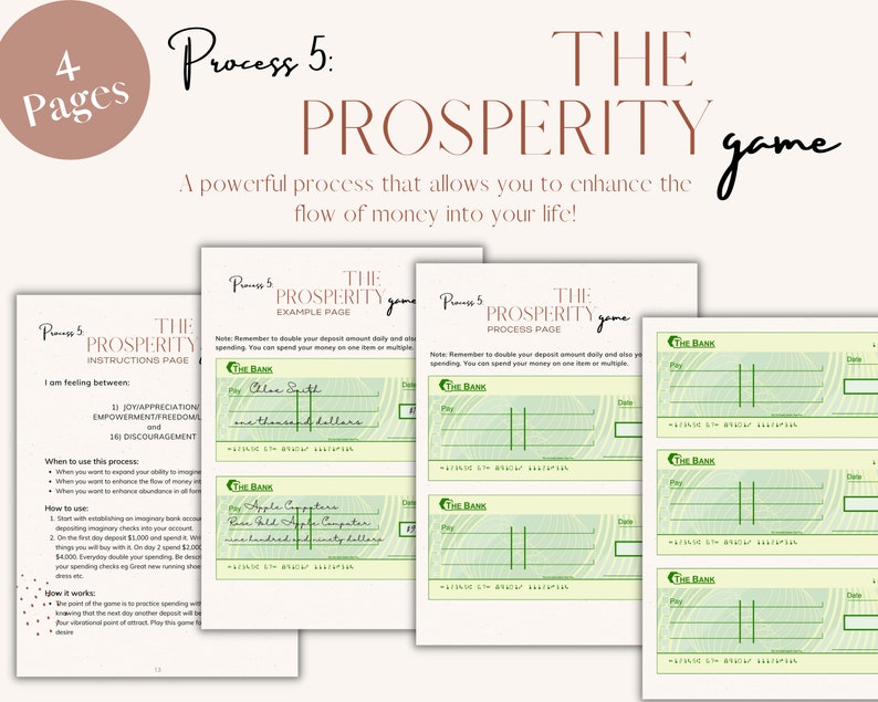 Abraham Hicks the Prosperity Game Manifestation Process 1 Unique ...