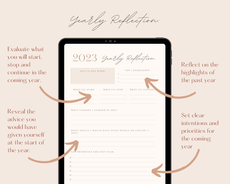 Yearly Reflections Manifest Your Dream Year 2023, 2024, 2025 & 2026 ...