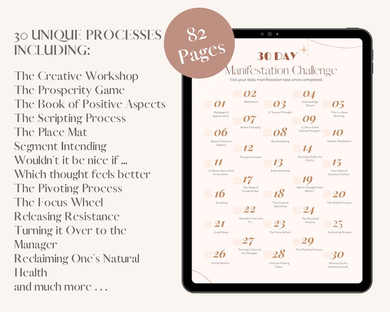 The 30 Day Manifestation Challenge 30 Unique Processes From the ...