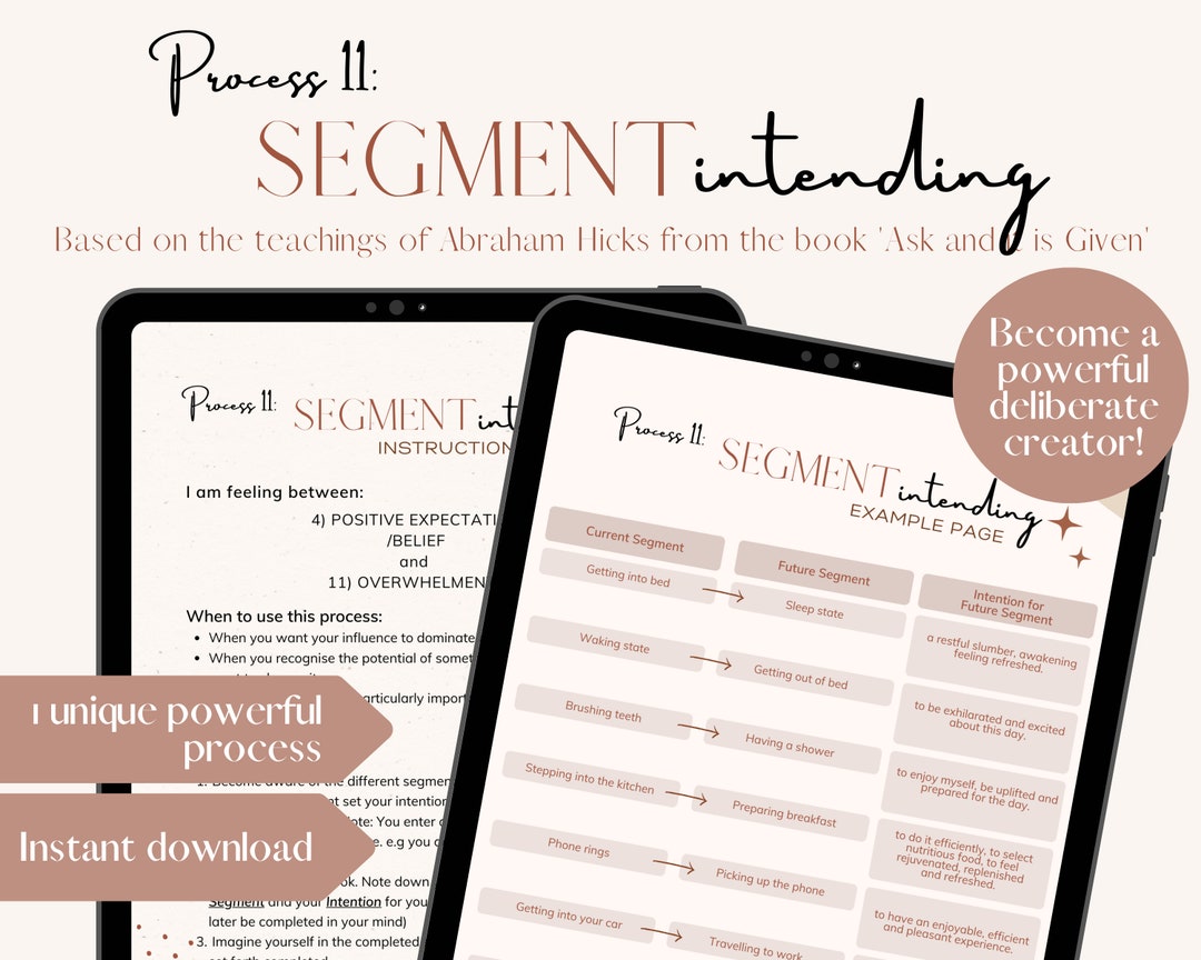 Abraham Hicks Segment Intending Manifestation Process 1 Unique Process ...