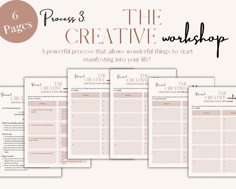 Abraham Hicks Creative Workshop Manifestation: Instant PDF Download ...