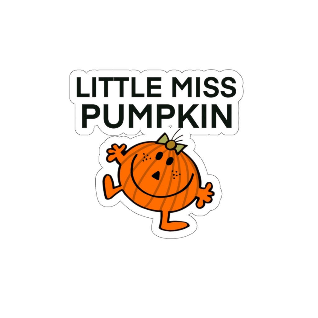 Little Miss Pumpkin Sticker Little Miss Halloween Sticker Trendy ...