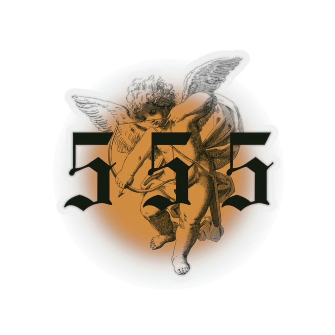 555 Angel Number Sticker, 555 Sticker, Angel Number Sticker, Aura ...