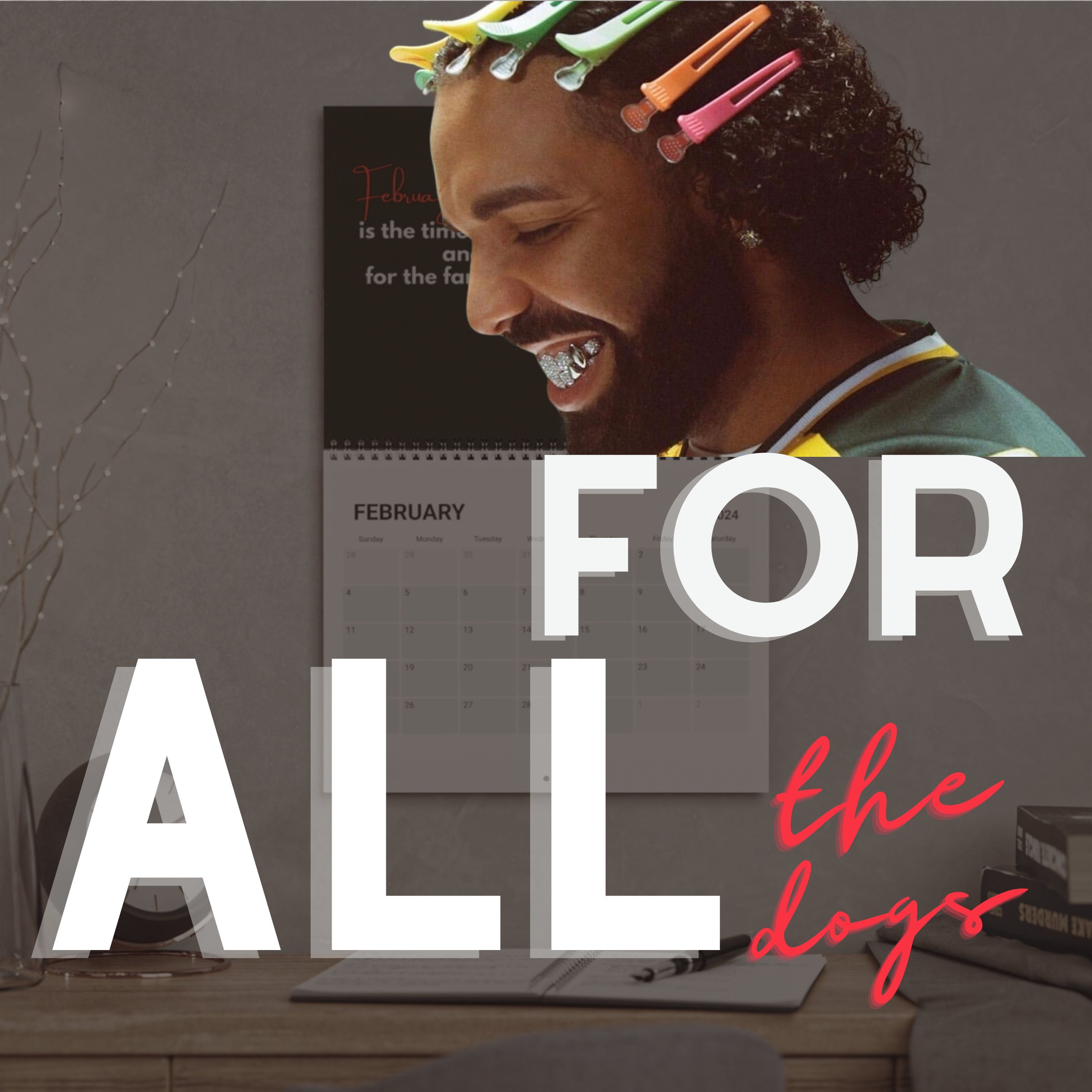 Drake Wall Calendar (2024) - Slime You Out Lyrics sold by Valenka ...