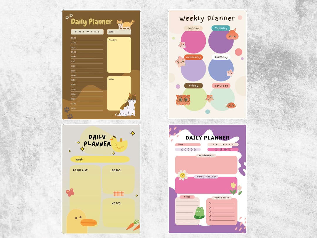 Kids Weekly Planner, Kids Daily Planner, Homeschool Planner, Kids ...