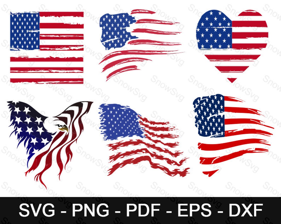 American Flag Svg for Cricut and Silhouette USA Flag , American Flag ...