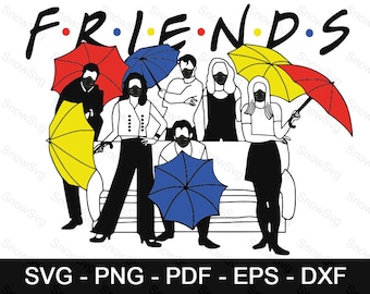 Friends SVG, Digital Download, Svg Bundle, Friends TV Show Bundle, Cricut Svg Files, Instant ...