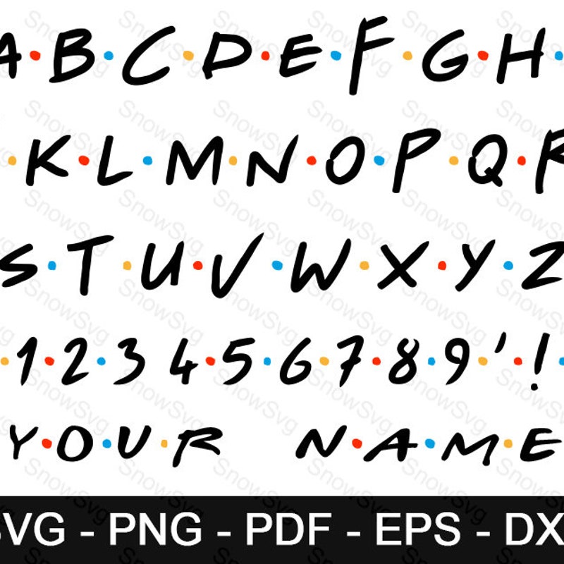 Friends Font - Etsy