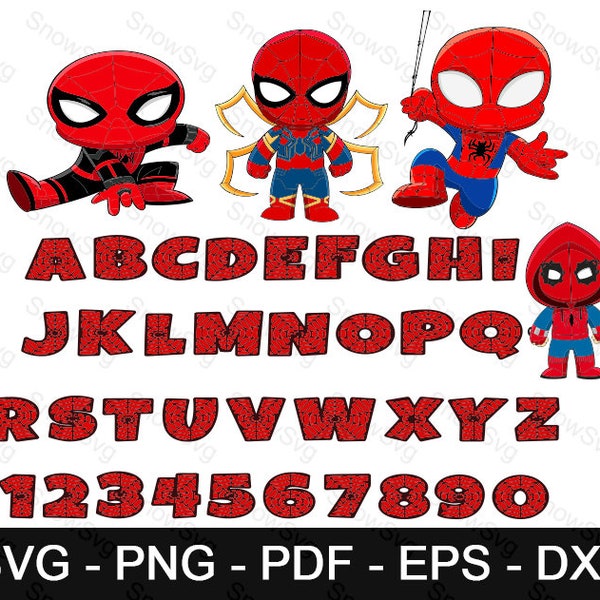 Spiderman Letters - Etsy