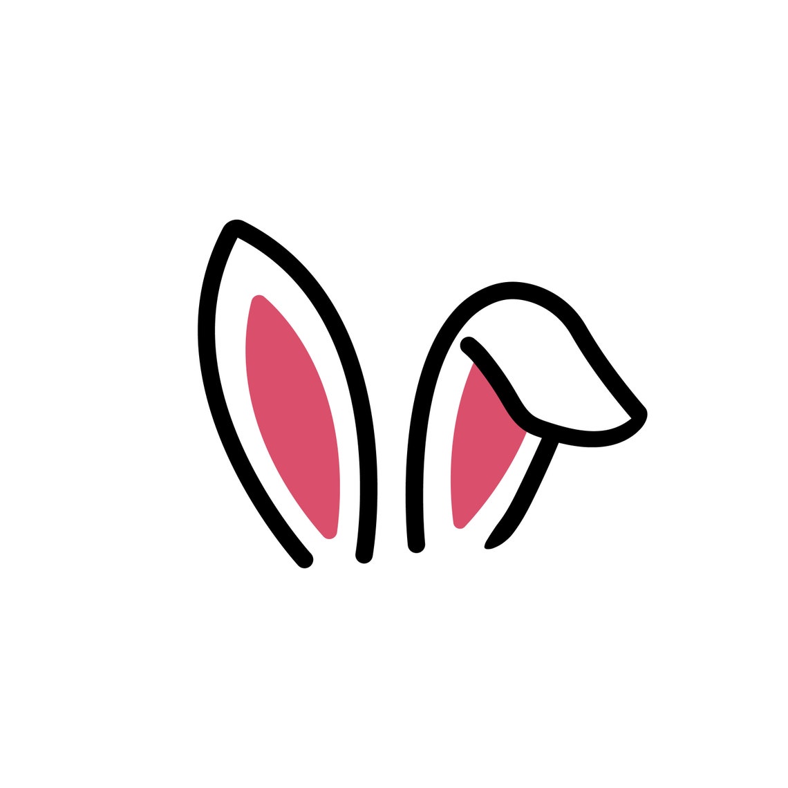 Hasenohren Svg Clipart Cricut | Etsy Österreich