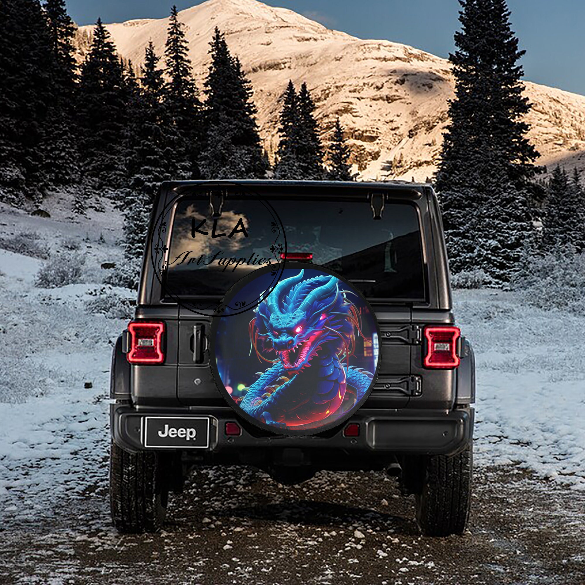 Dragon Spare Tire Coverdragon Car Accessoryunique Spare Tire - Etsy