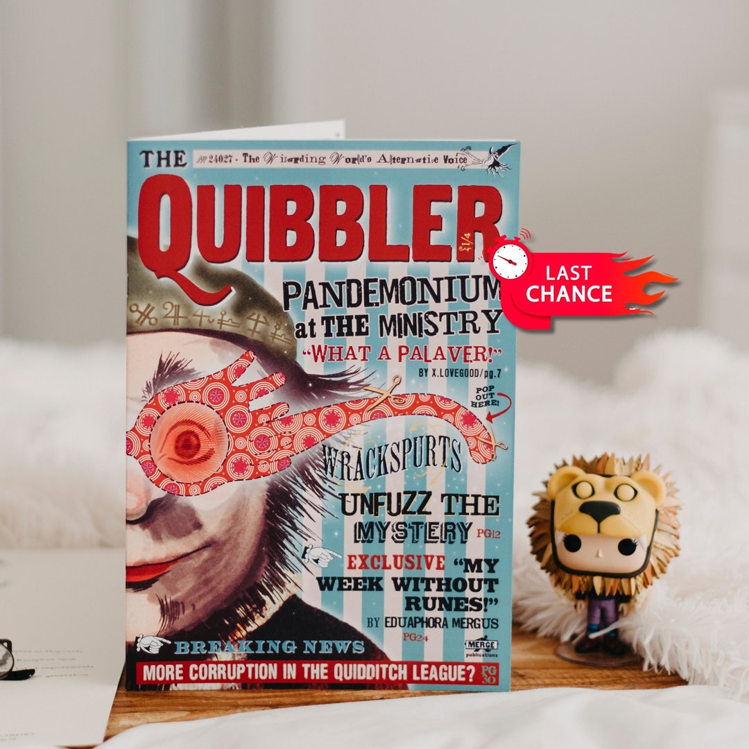 The Quibbler Magazine Harry Potter Gift Harry Potter Decor Hogwarts ...