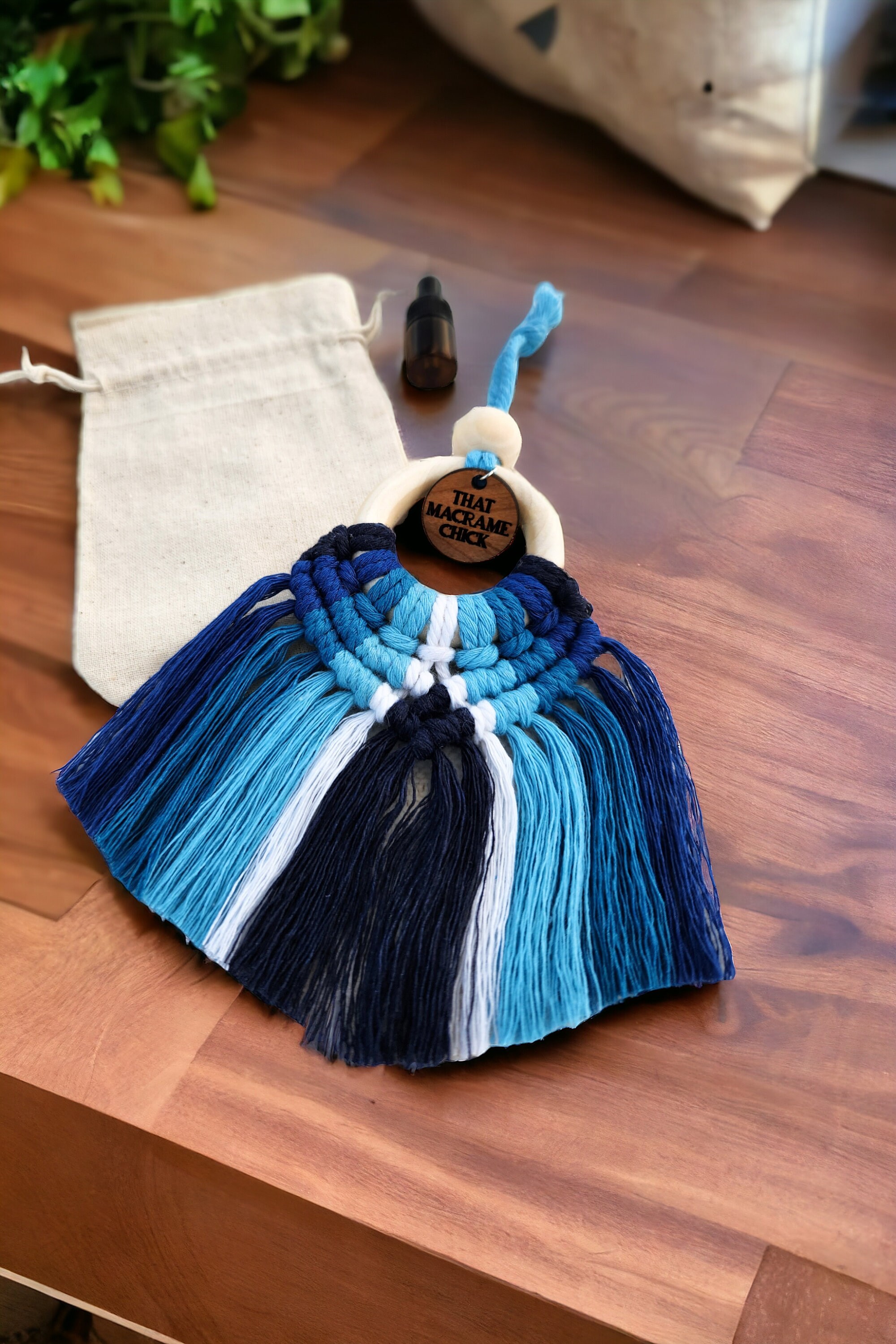 Boho Car Essential Oil Diffuser, Macrame Car Charm, Car Diffuser ...