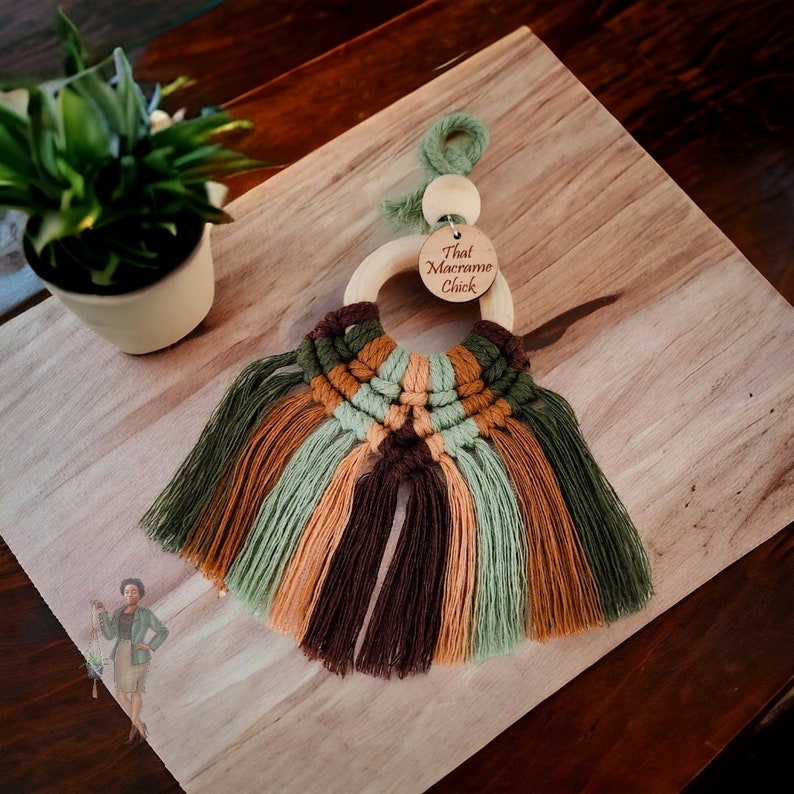 Boho Car Essential Oil Diffuser, Macrame Car Charm, Car Diffuser ...