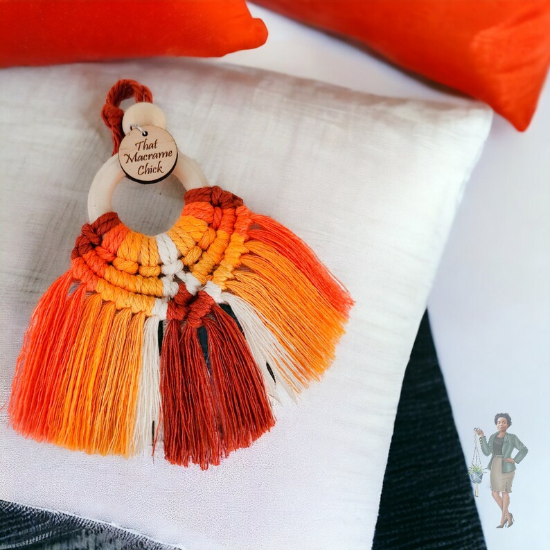 Boho Car Essential Oil Diffuser, Macrame Car Charm, Car Diffuser ...