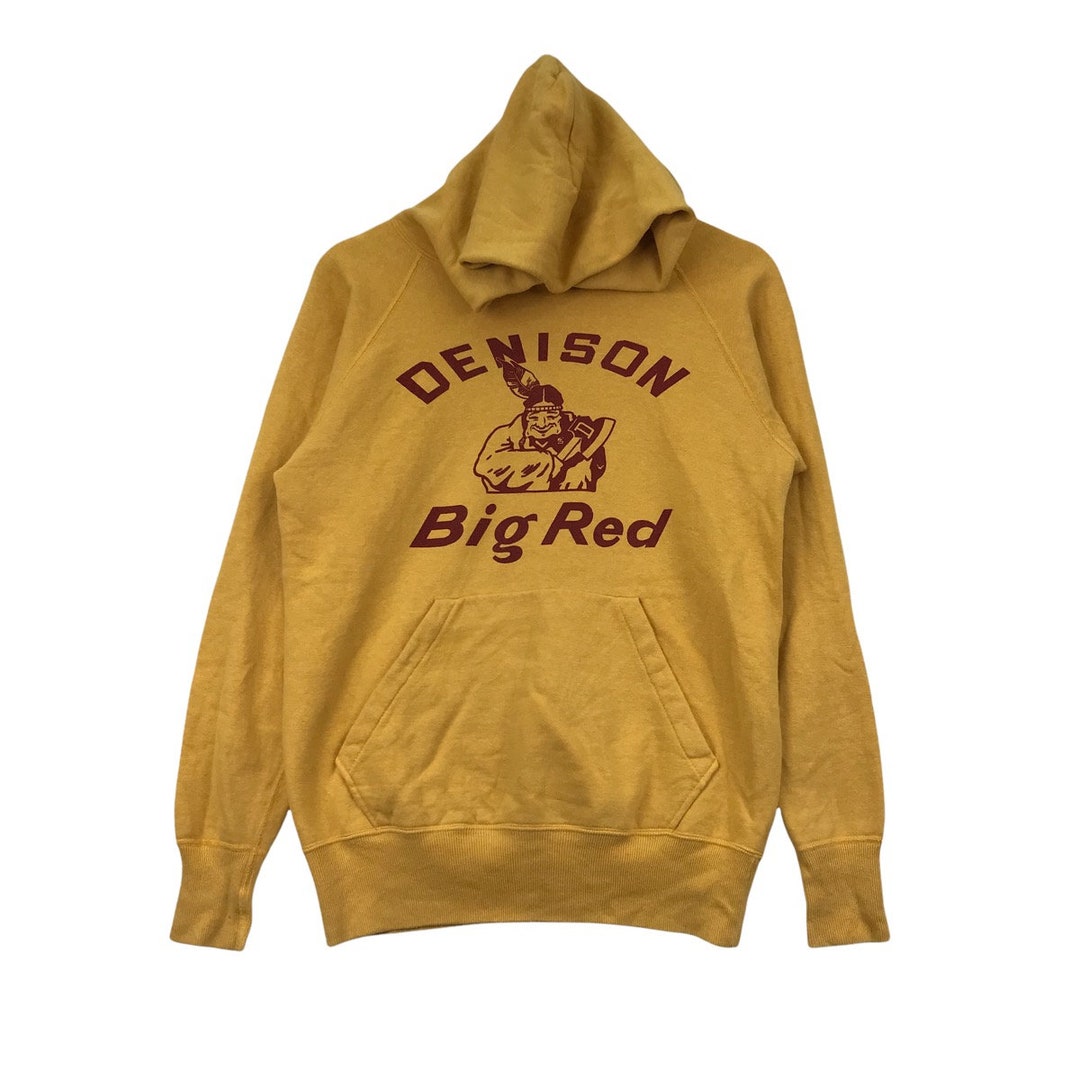 Vtg DUBBLEWORKS WAREHOUSE JAPAN Denison Yellow Hoodie Pullover - Etsy