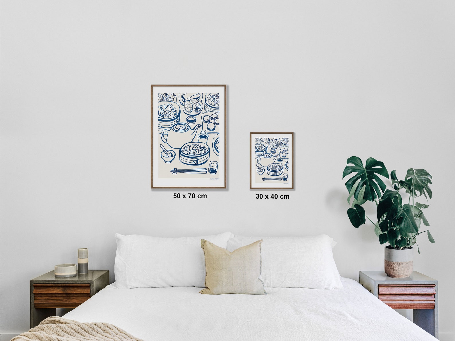 Dim Sum Art Print, Modern Kitchen Decor Poster, Chinese Asian Food ...
