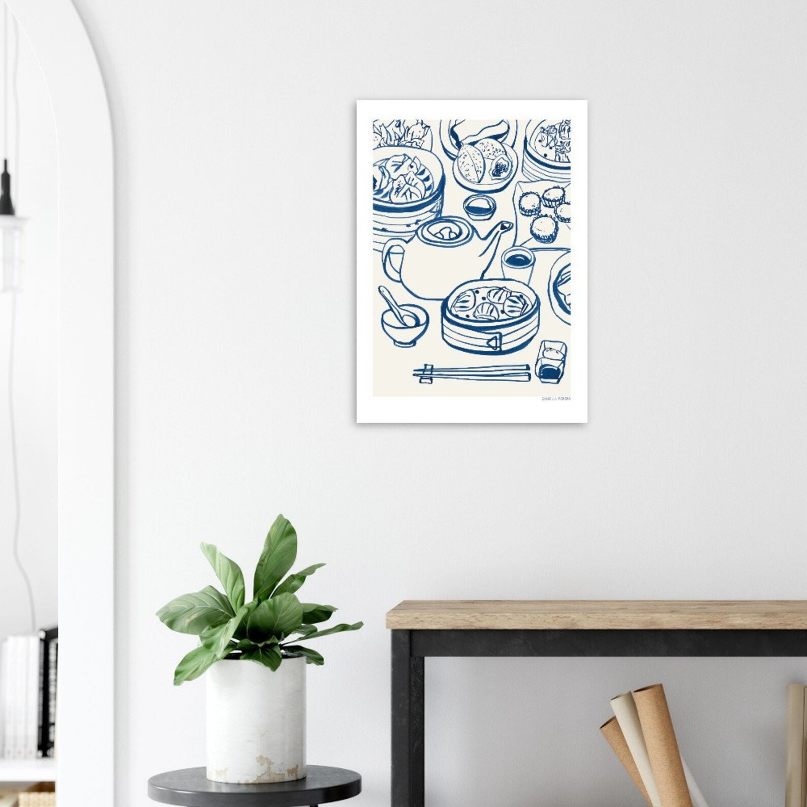 Dim Sum Art Print, Modern Kitchen Decor Poster, Chinese Asian Food ...